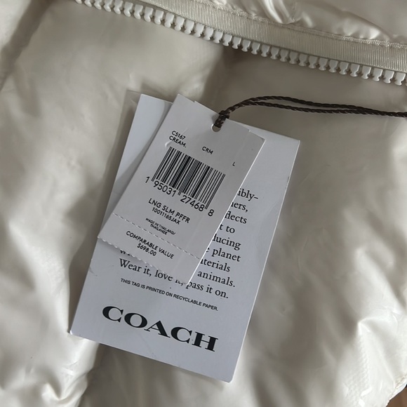 Coach | Jackets & Coats | New Coach Parka Whitecream Color W Sherpa ...